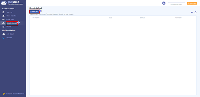 Save web file directly to cloud
