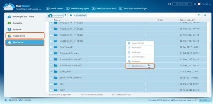So migrieren Sie Dateien von OneDrive nach Google Drive