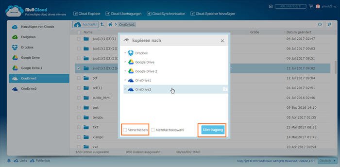 Einfachste Weise zum Verschieben der Dateien zwischen verschiedenen ...