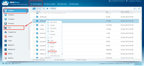 La meilleur manière de accéder à compte Dropbox via FTP