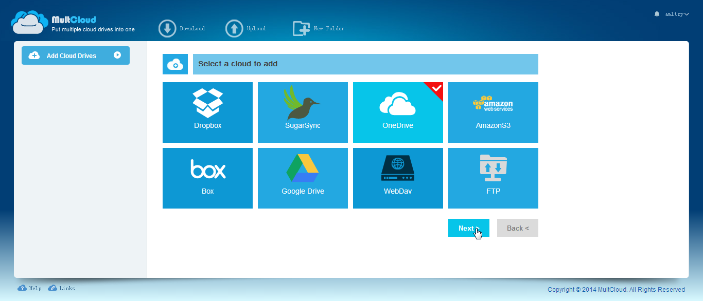 Un gestionnaire des stockages Clouds facile à utiliser – MultCloud