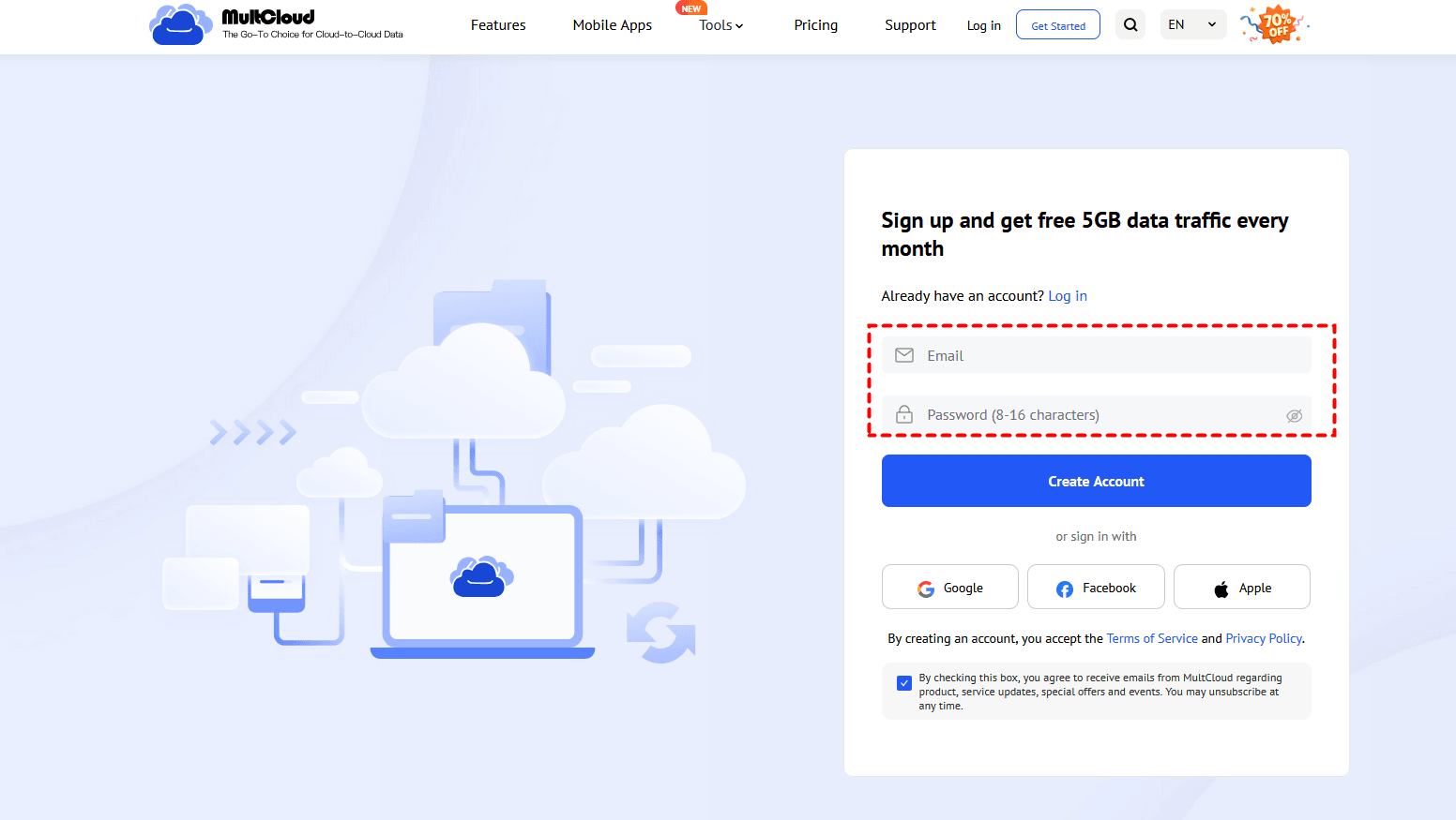 How to Create and Manage MultCloud Account?