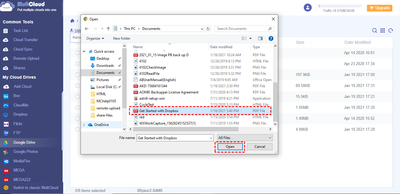 How to Add or Remove Cloud Storage Services to MultCloud?