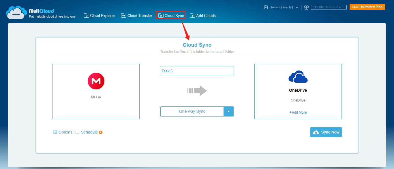 MEGA Import to Cloud Drive | MultCloud